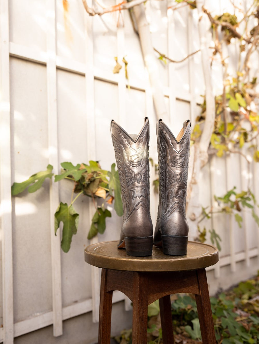 Metallic Silver Boots – Dandelie